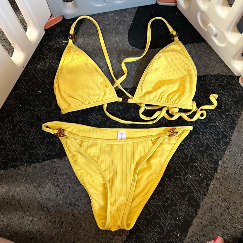 Yellow Bikini Set Gem